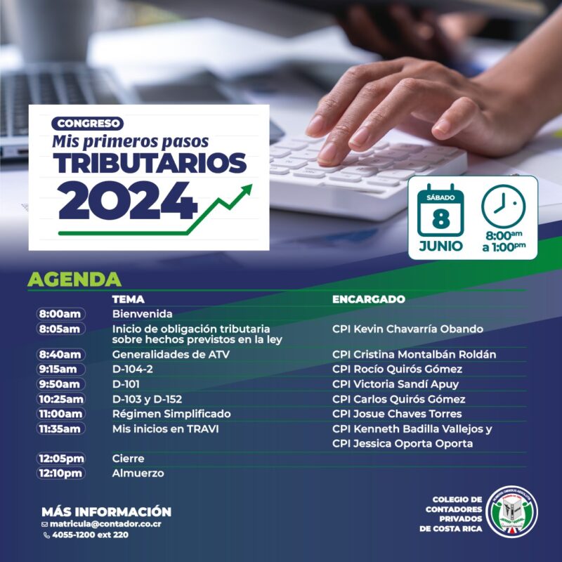Congreso mis primeros pasos tributarios 2024 – Colegio de Contadores ...